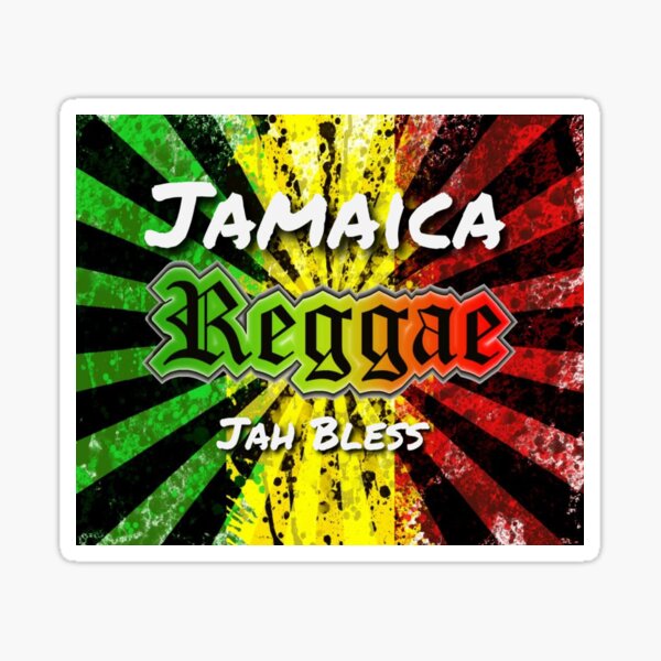 "Jamaica Reggae Jah Bless" Sticker for Sale by JBaystro | Redbubble