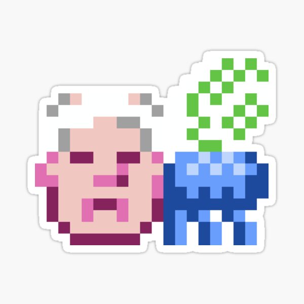 "Flygate Mike Pence - 80's retro graphics" Sticker by billamu | Redbubble