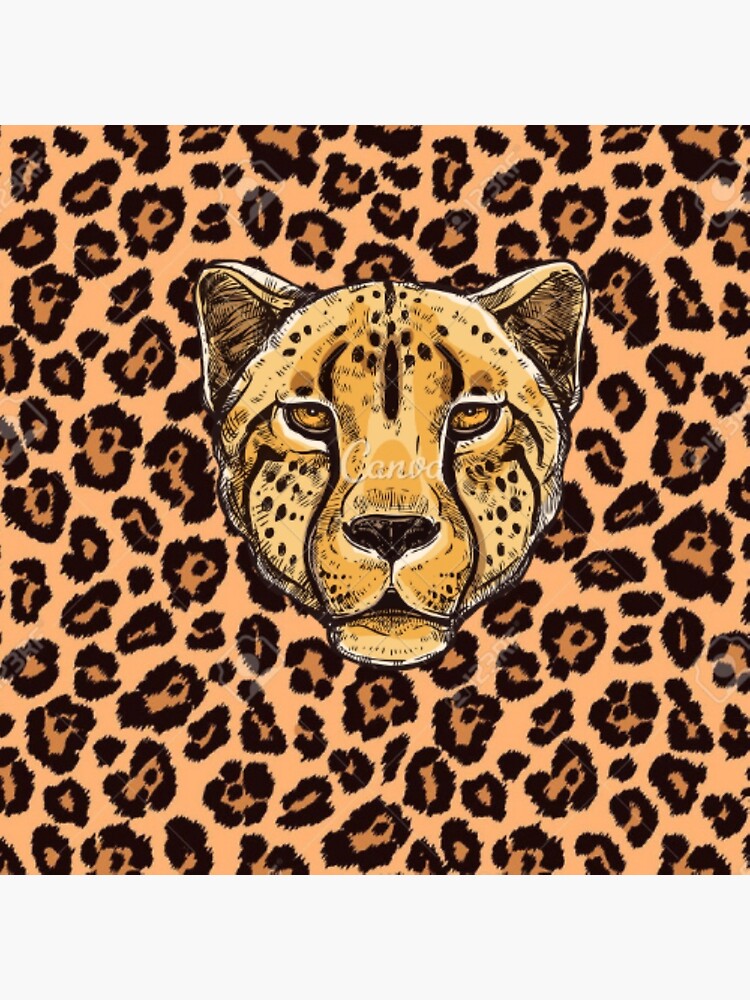 "Leopard Face Print" Poster for Sale by Ananya1204 | Redbubble