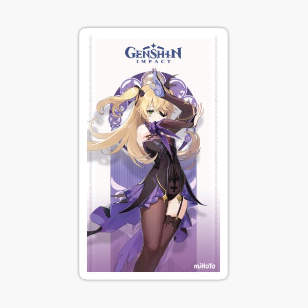 "Genshin Impact Fischl" Sticker for Sale by egrjhn | Redbubble