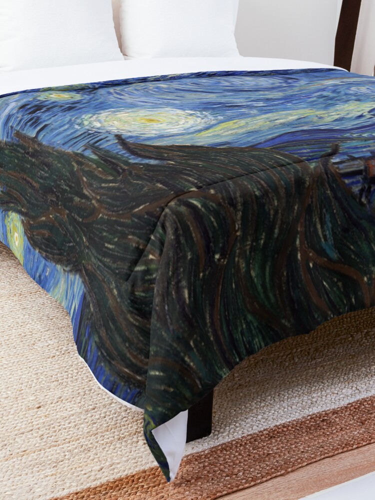 "Starry Night - Vincent Van Gogh" Comforter by NewNomads | Redbubble