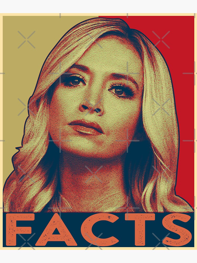 "Woman Kayleigh McEnany White House Serectery Kayleigh Facts" Sticker ...