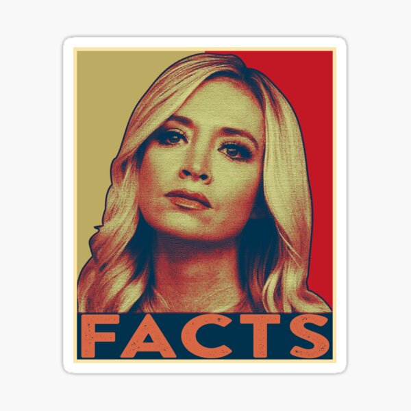 "Woman Kayleigh McEnany White House Serectery Kayleigh Facts" Sticker ...