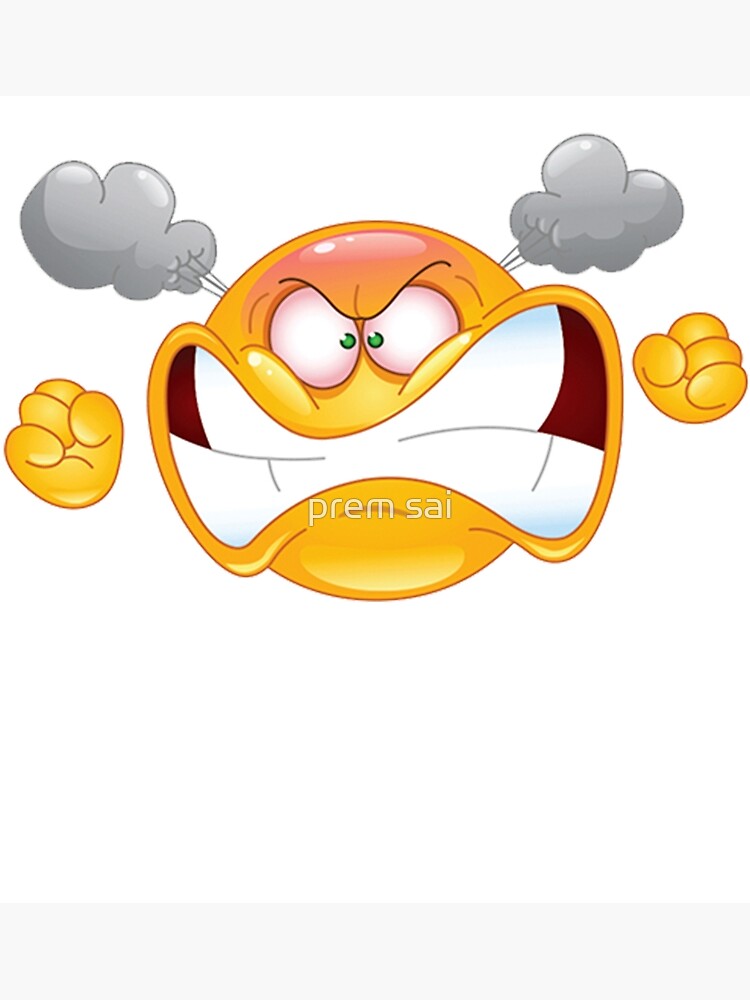 "angry emoji" Art Print for Sale by premsai9 | Redbubble