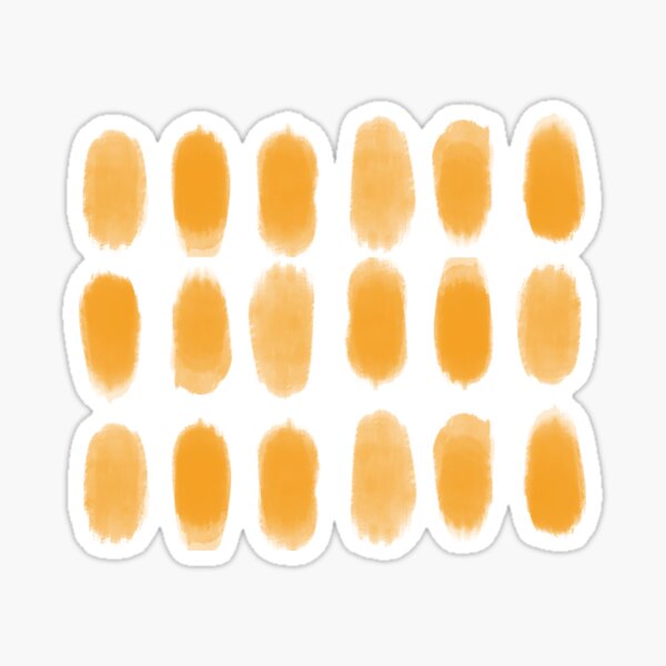 "Golden Yellow Watercolor Paint Spots" Sticker for Sale by AryehStudio ...