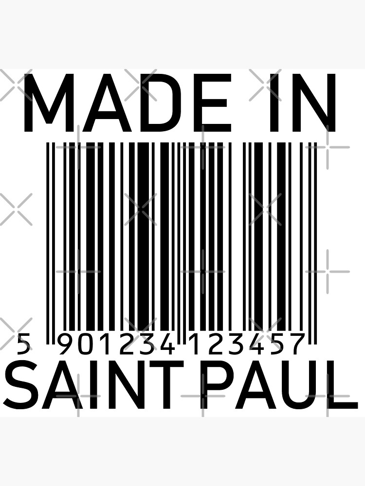"Made in Saint Paul" Sticker for Sale by frigamribe88 | Redbubble