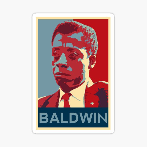 "James Baldwin poster" Sticker for Sale by SozioNiko | Redbubble