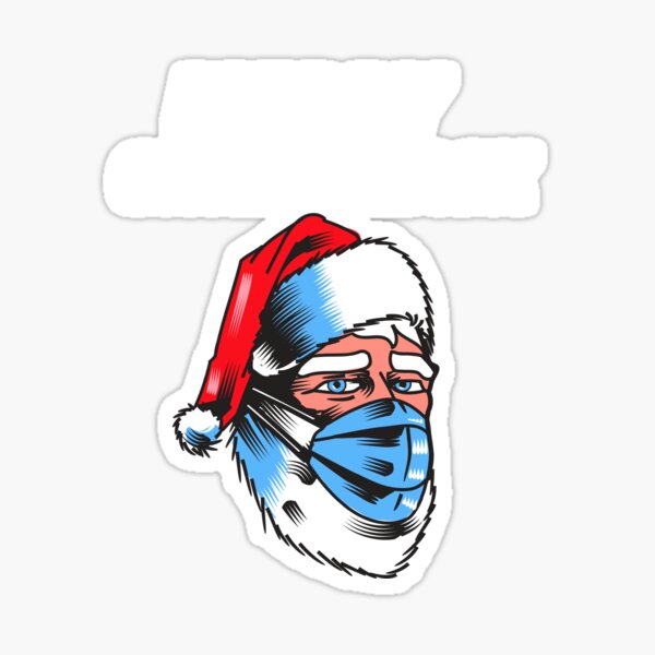 " Merry Christmask Funny 2020 Santa Christmas Meme" Sticker for Sale by ...
