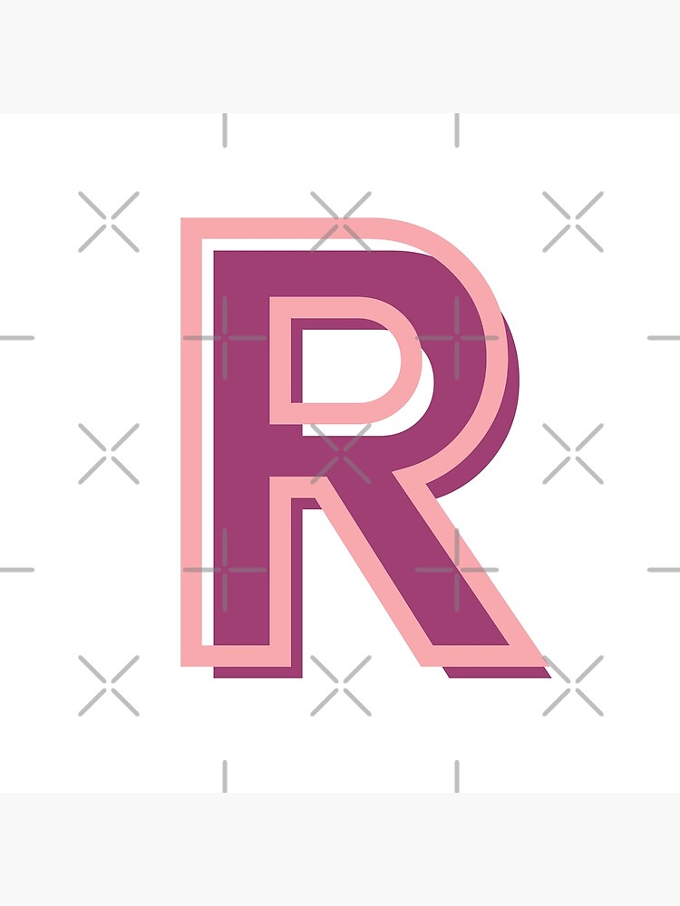 Póster «Letra R rosa y morada» de charlyjovic | Redbubble