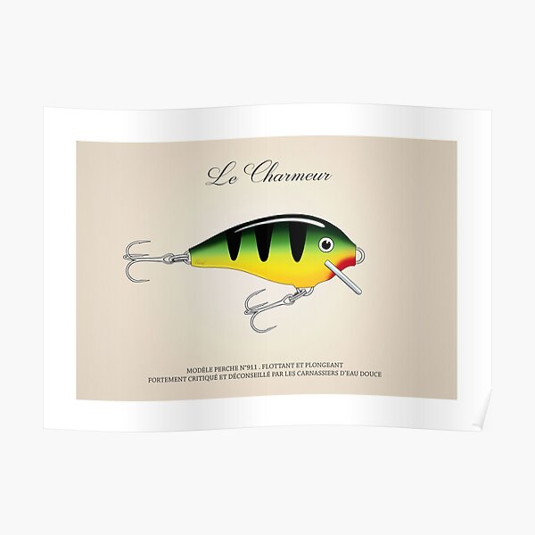 "The Charmer - Fishing Lure" Poster for Sale by fnoul | Redbubble