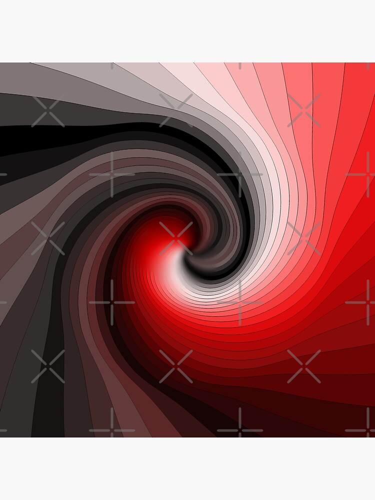 "SCHWARZ ROT WELLEN ABSTRAKTE KUNST FLOW MODERNES DESIGN | MINIMAL ART ...