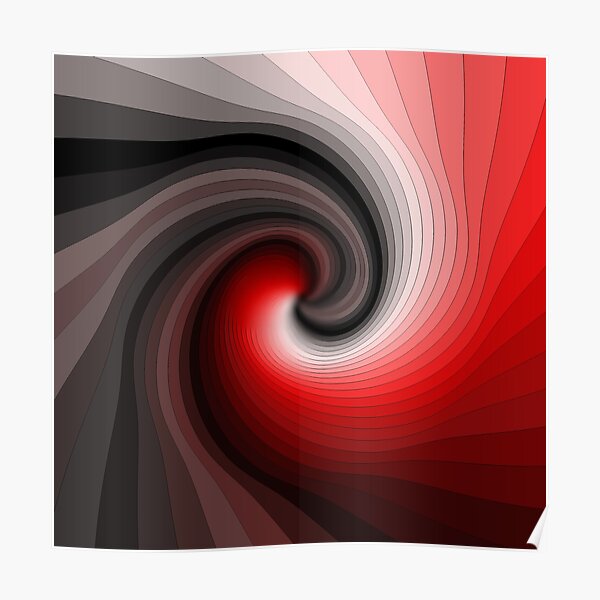 "SCHWARZ ROT WELLEN ABSTRAKTE KUNST FLOW MODERNES DESIGN | MINIMAL ART ...