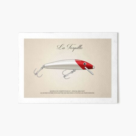 "La Torpille - Fishing Lure" Art Board Print by fnoul | Redbubble