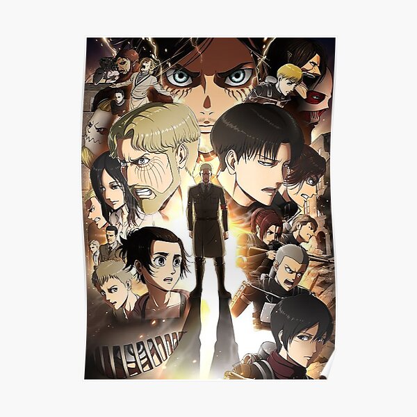 Poster « SNK Saison 4 », par Balayette-shop | Redbubble