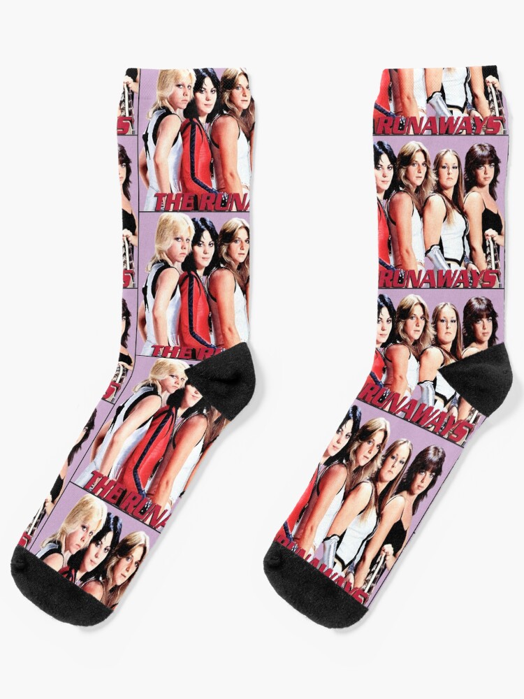 "THE RUNAWAYS, Punk Rock, Joan Jett, Cherie Currie, Lita Ford" Socks ...