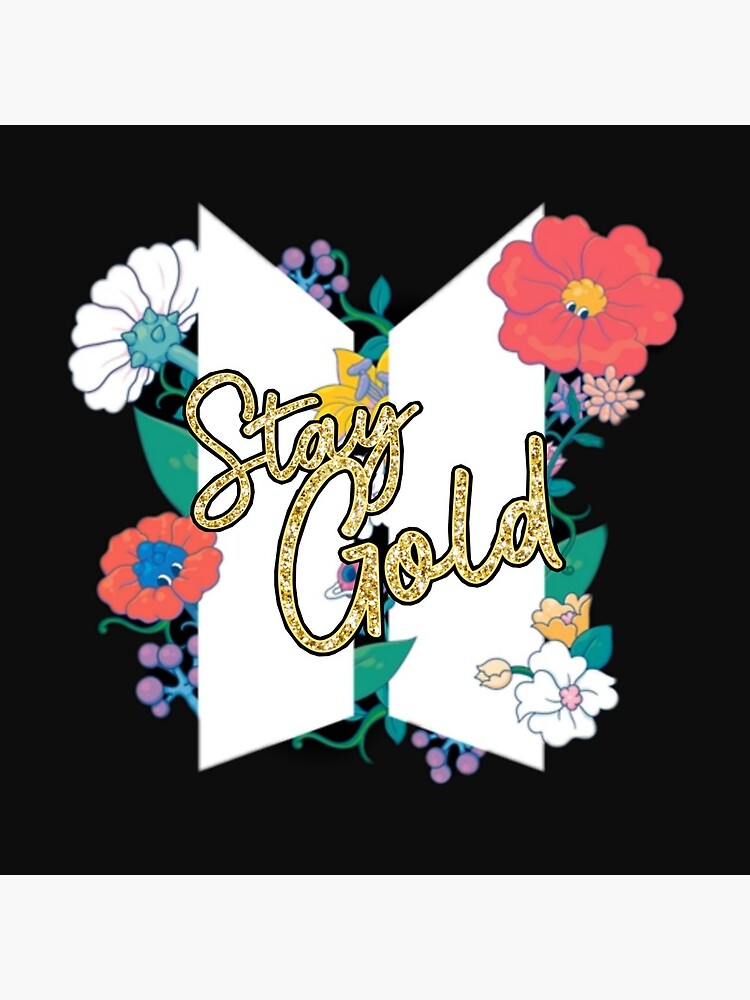 "BTS Stay Gold logo" Poster by JeyKeyeh97 | Redbubble