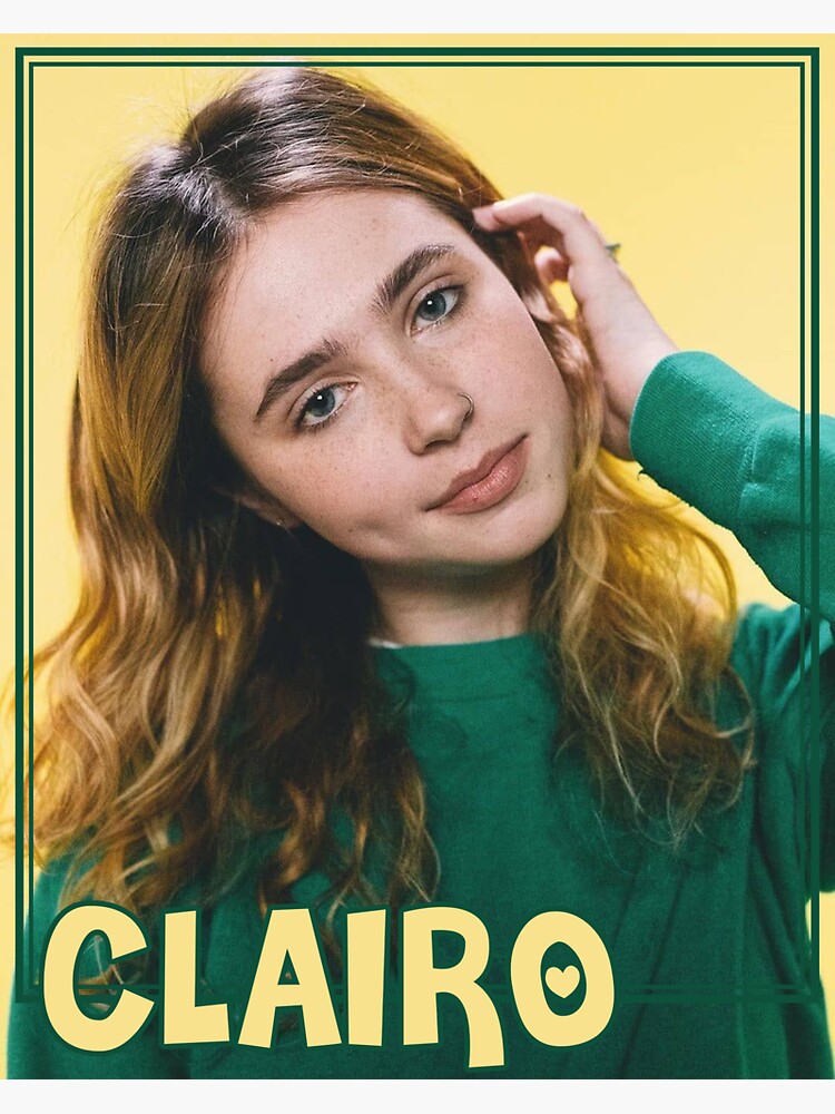 "Clairo Poster " Sticker for Sale by missskyrat | Redbubble