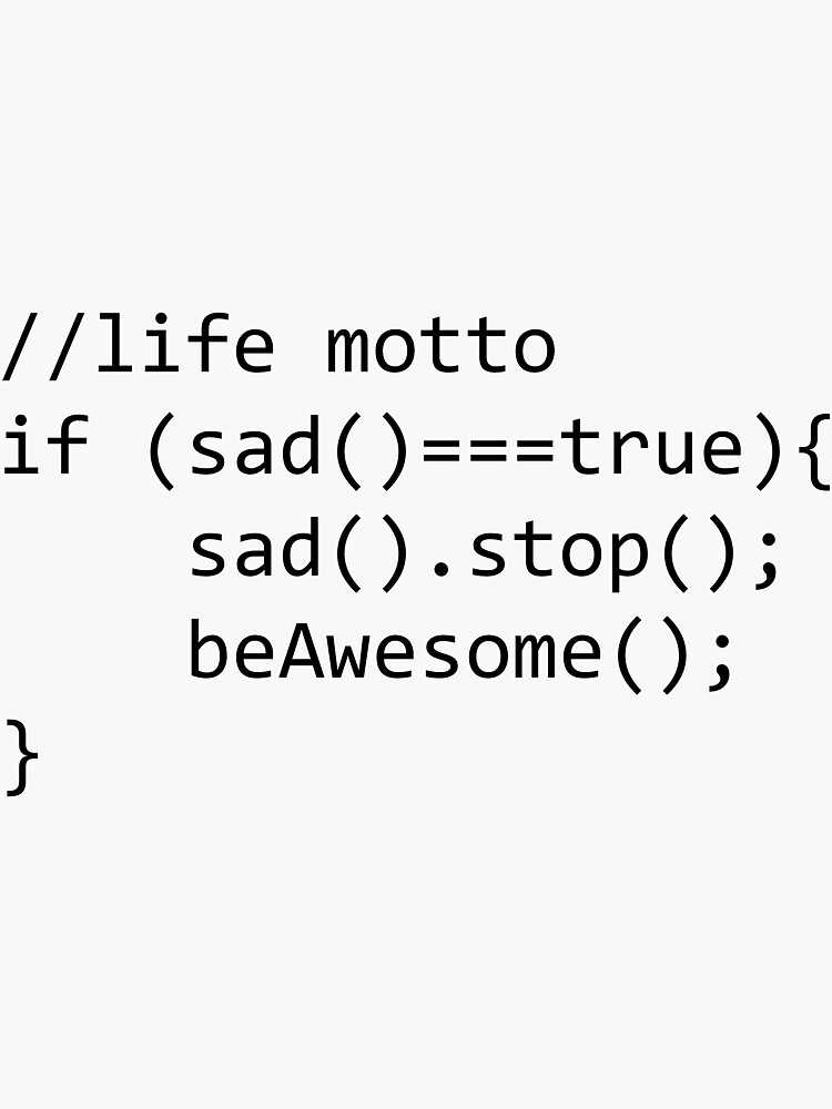 "Life Motto - Be Awesome" Sticker for Sale by nasteailcov | Redbubble