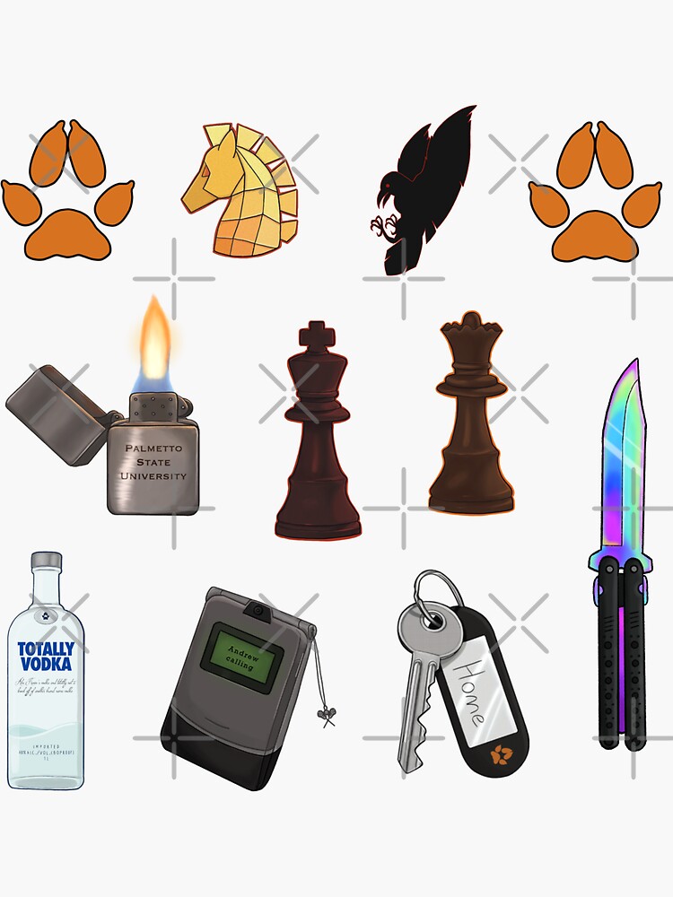 "Aftg sticker sheet 2" Sticker for Sale by Corvitae | Redbubble