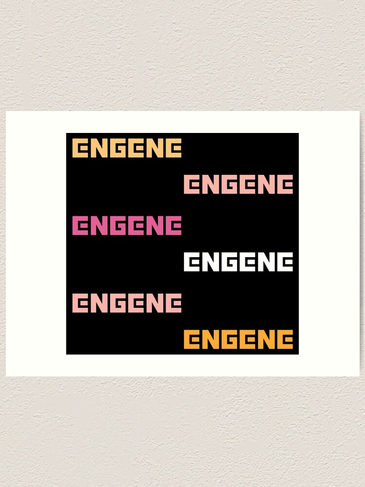 "ENHYPEN ENGENE Cute Fandom Name Pack PINK" Art Print by SugarSaint ...