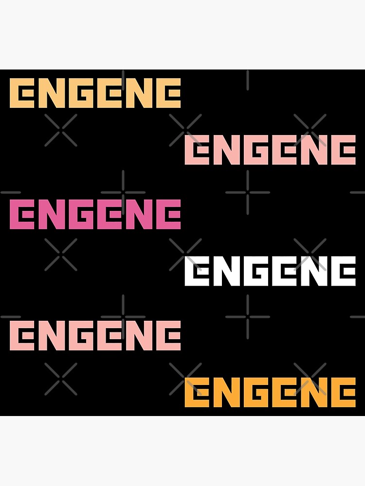"ENHYPEN ENGENE Cute Fandom Name Pack PINK" Art Print by SugarSaint ...