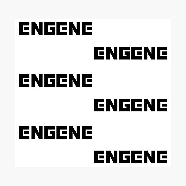 Lámina fotográfica «ENHYPEN ENGENE Cute Fandom Name Pack NEGRO» de ...