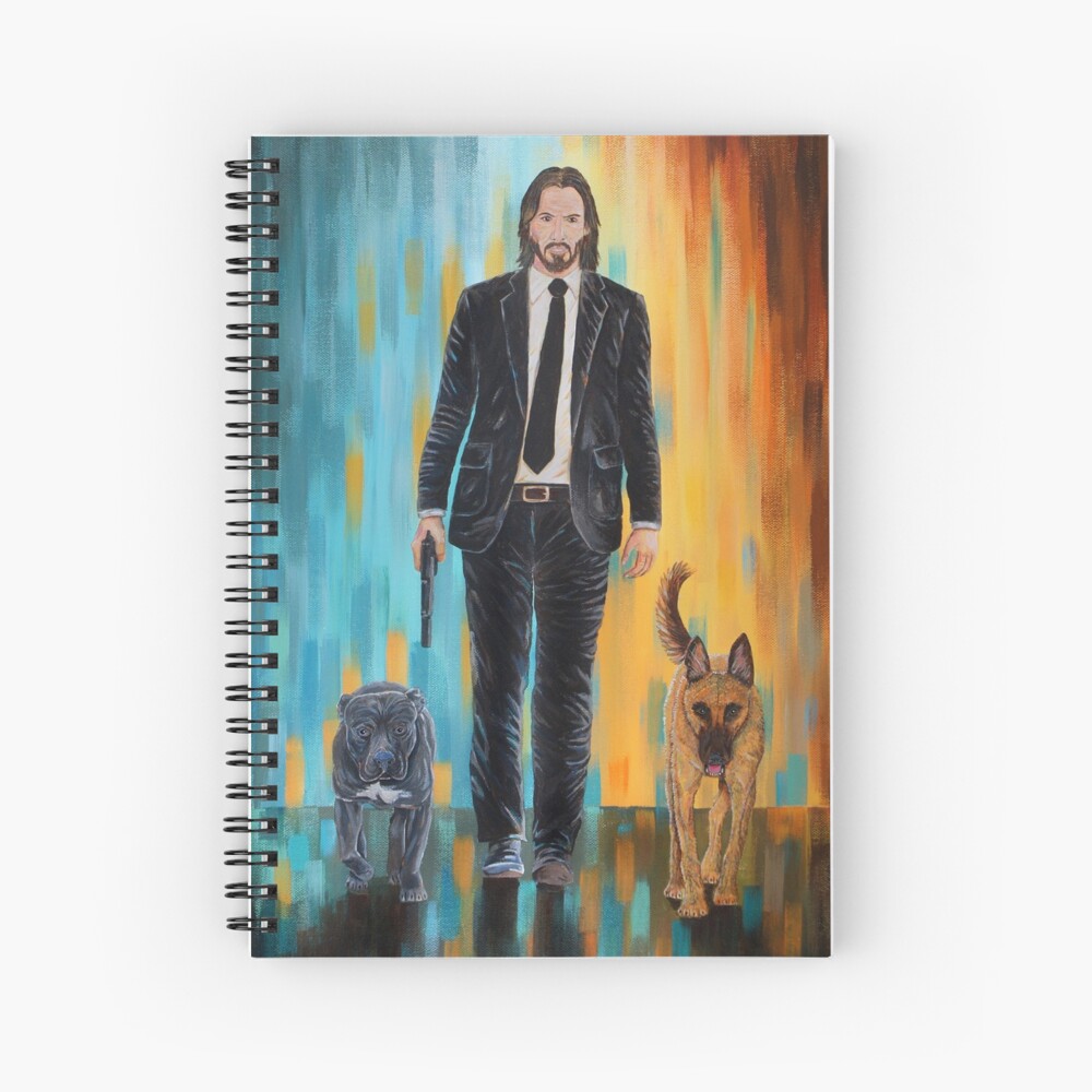 "John Wick fan art acrylic painting - John Wick dogs - malinois ...
