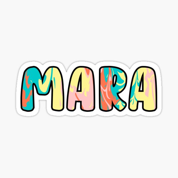 Pegatina «Mara Nombre personalizado» de EuropaPrints | Redbubble