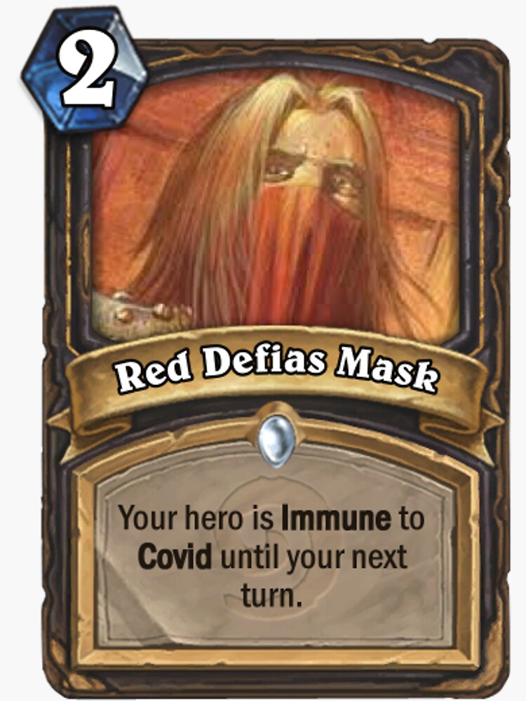 "Hearthstone Red Defias Mask" Sticker by Loreman | Redbubble