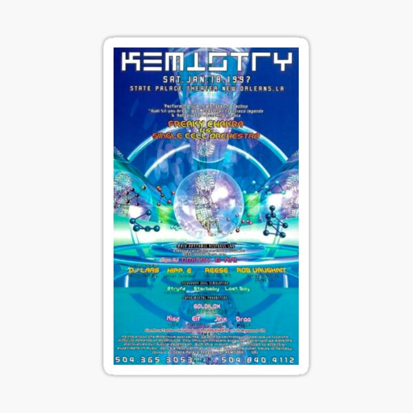 "Y2K FUTURISTIC RAVE FLYER" Sticker for Sale by Glossypop | Redbubble
