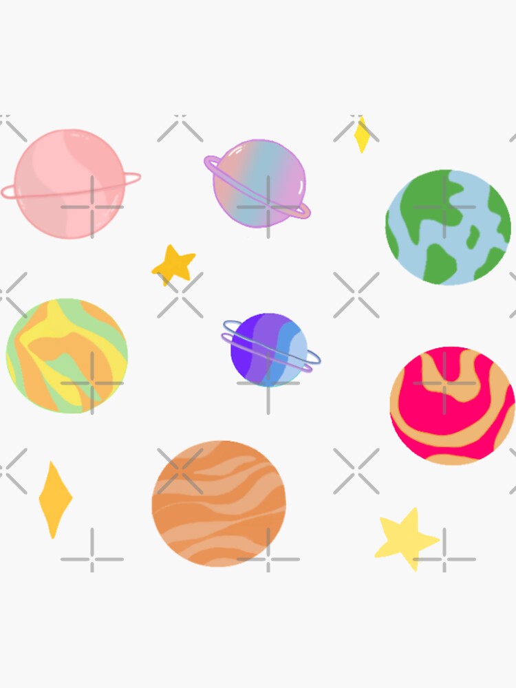 "Planets pack" Sticker by Ben2128 | Redbubble