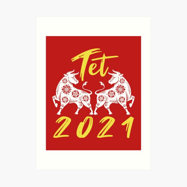 "Vietnamese New Year Tet 2021 Year of the Buffalo " Art Print for Sale ...