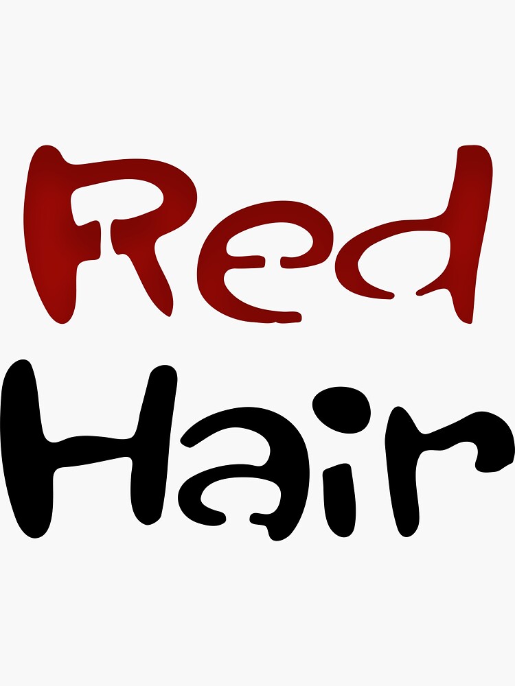 "Red hair" Sticker by Elia-Marts | Redbubble