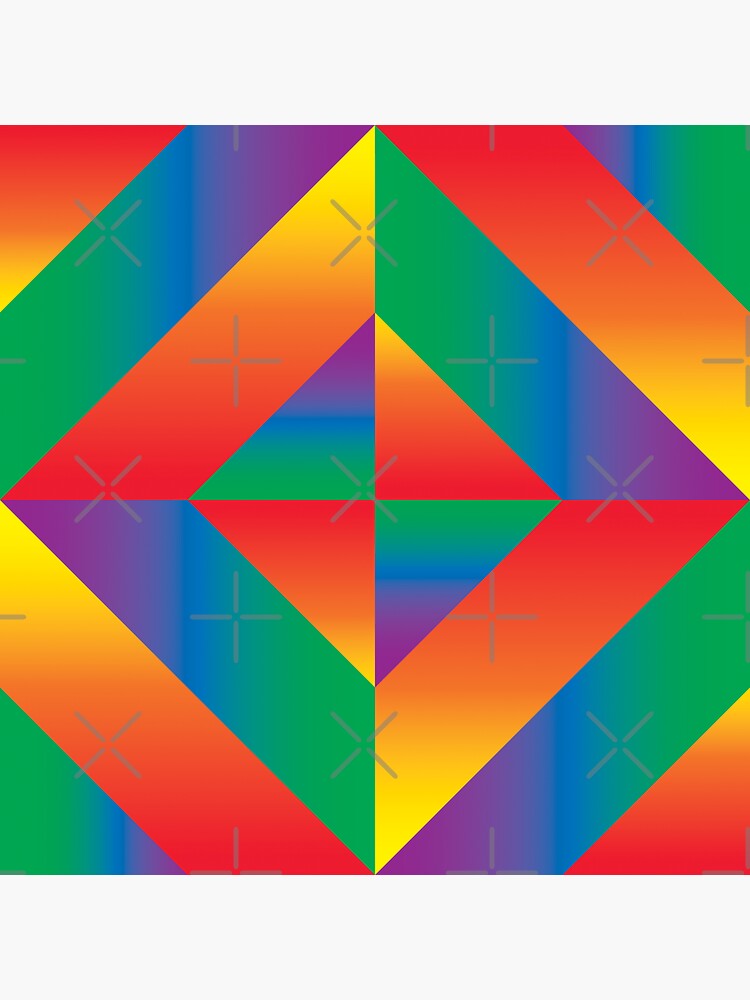 "Rainbow Diamonds and Bands Prismatic Seamless Pattern Gradients ...