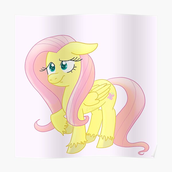 "fluttershy" Poster by choromatsu | Redbubble
