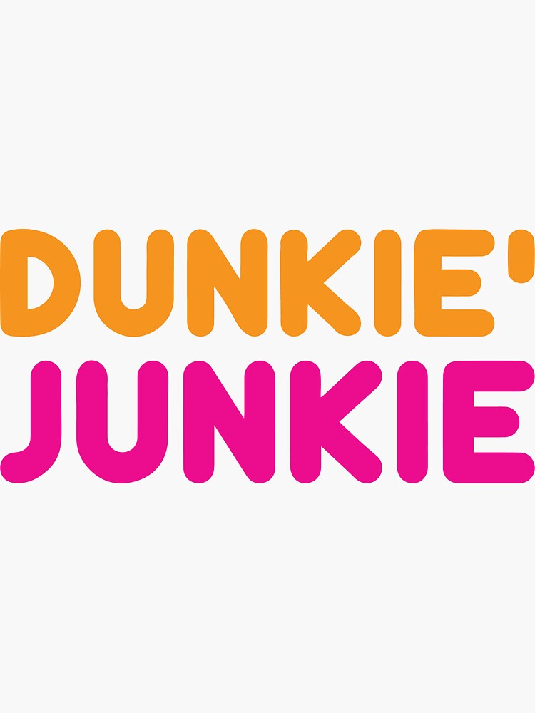 "Dunkie Junkie " Sticker by LemonCreations | Redbubble