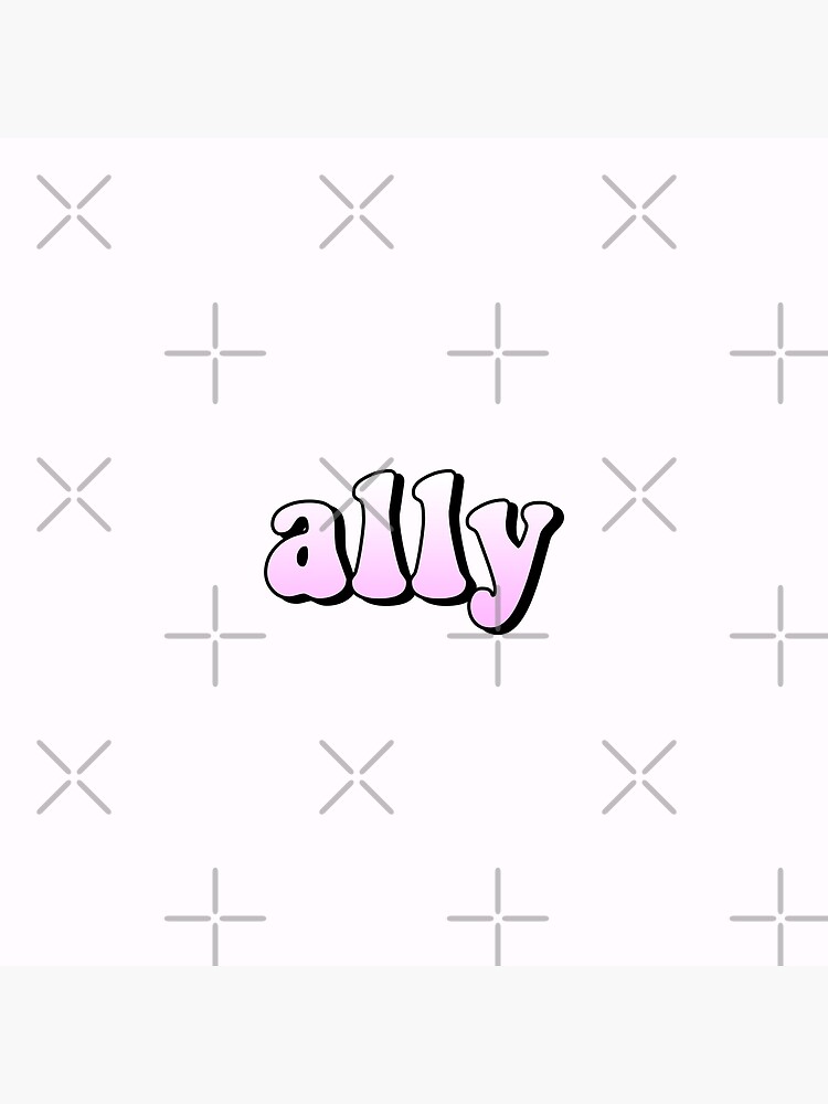 "aesthetic pastel pink gradient ally name" Poster for Sale by STAR10008 ...