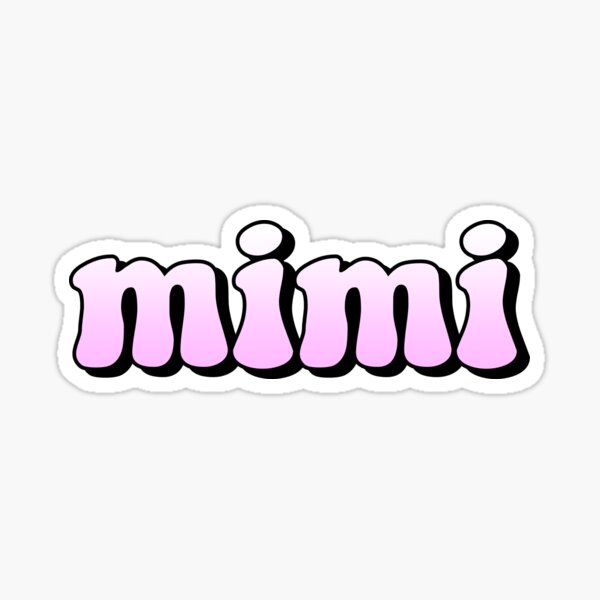 "aesthetic pastel pink gradient mimi name" Sticker for Sale by ...