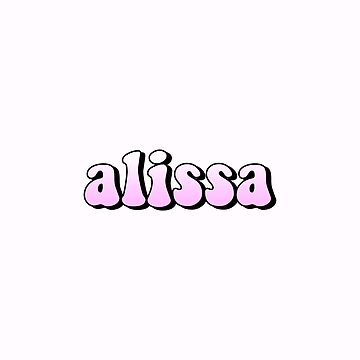 "aesthetic pastel pink gradient alissa name" Sticker for Sale by ...