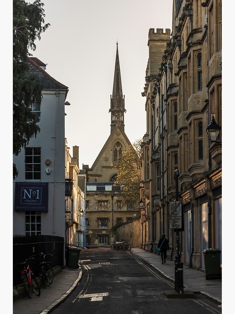 Poster for Sale mit "Exeter College in Oxford, England" von Hochmann ...
