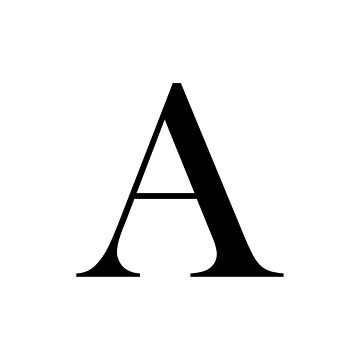 "Simple and Classic Alphabet Letter - A" Poster for Sale by ...