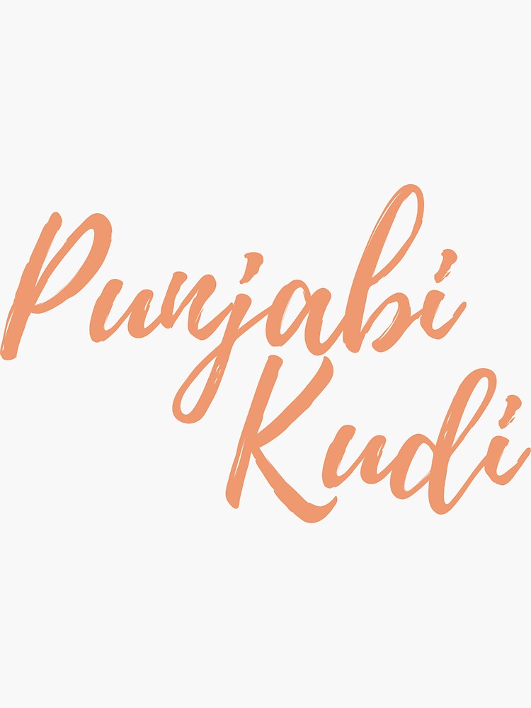 "Punjabi Kudi " Sticker for Sale by Videsi-Vibes | Redbubble