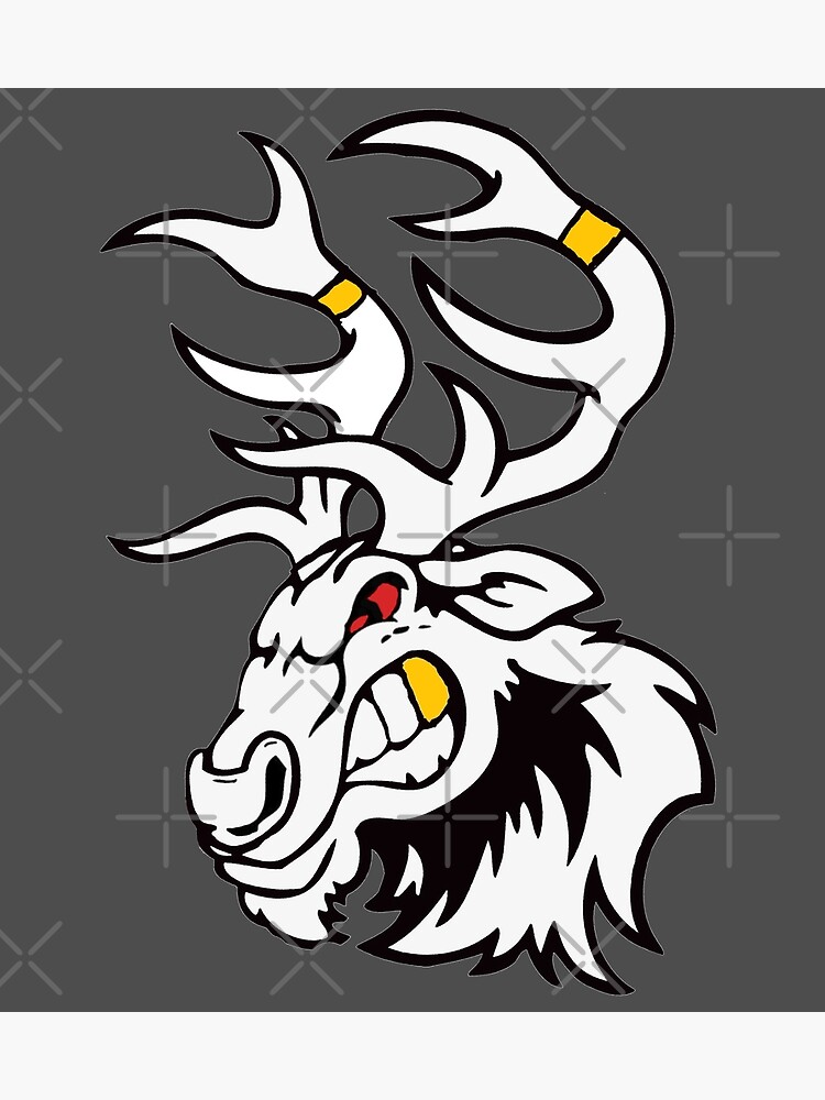 "Angry Red Eyed, Buck With Gold Rings On Antlers And A Gold Tooth ...