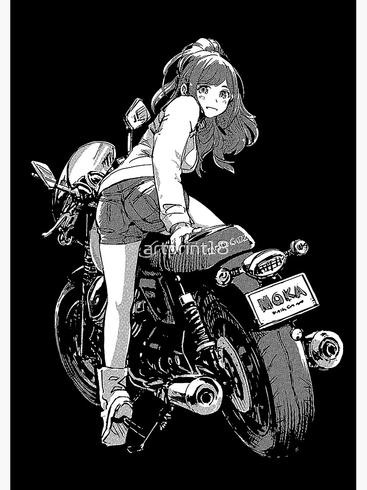 "Biker girl" Sticker for Sale by artprint18 | Redbubble