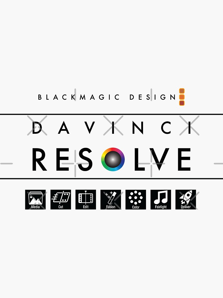 "Davinci Resolve T-shirt, Apparels & Accessories" Sticker for Sale by ...