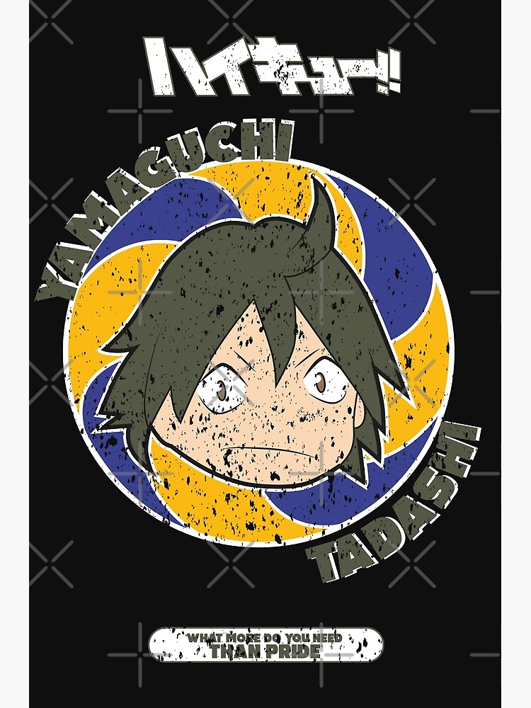 "HAIKYUU: YAMAGUCHI TADASHI CHIBI (GRUNGE STYLE)" Canvas Print for Sale ...