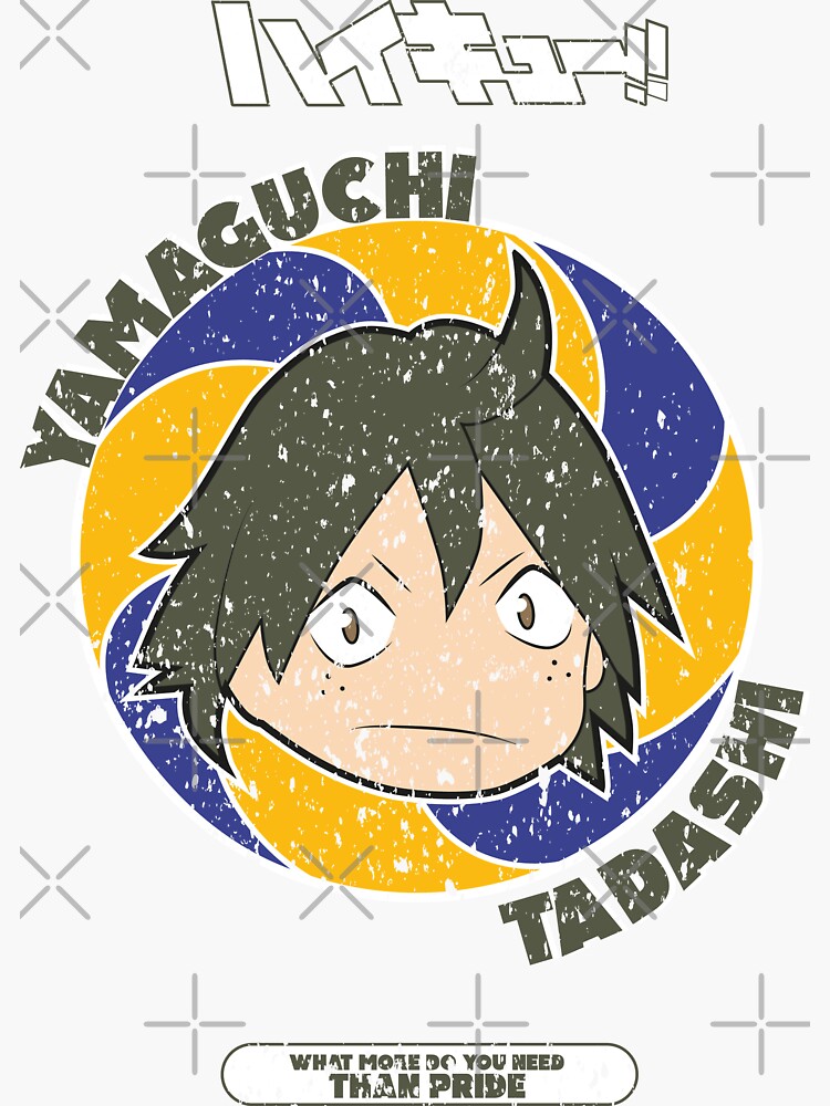 "HAIKYUU: YAMAGUCHI TADASHI CHIBI (GRUNGE STYLE)" Sticker for Sale by ...