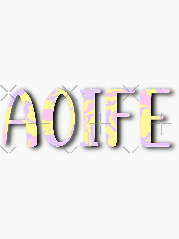 "Aoife" Sticker for Sale by dolphin1128 | Redbubble