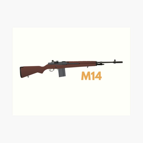 "M14 Rifle" Art Print for Sale by NorseTech | Redbubble