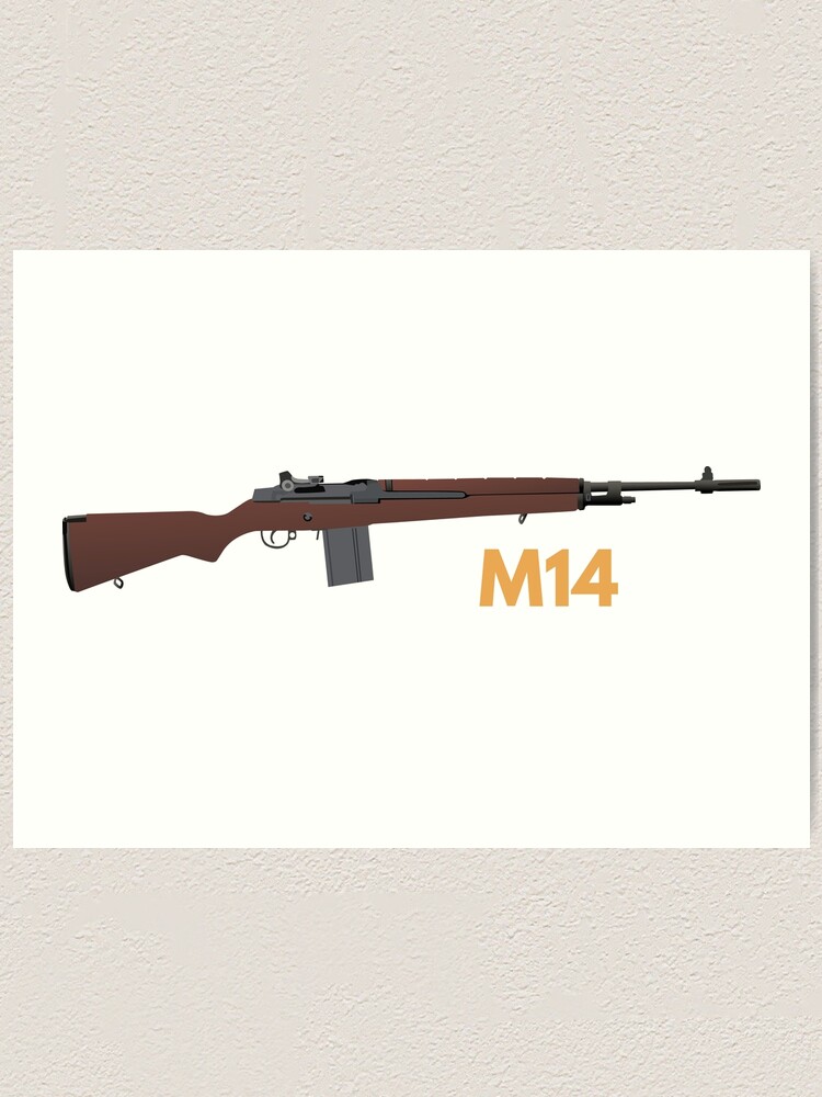 "M14 Rifle" Art Print for Sale by NorseTech | Redbubble